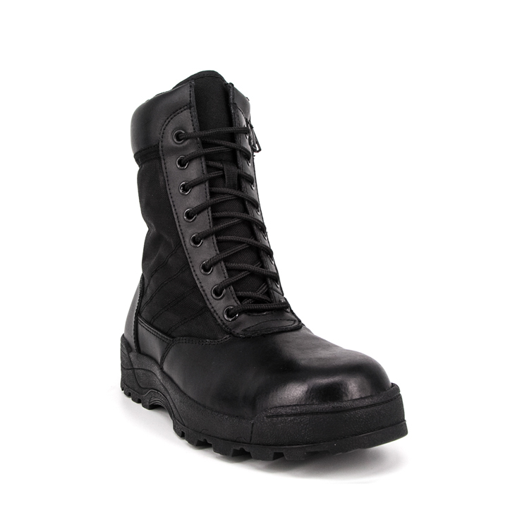 High ankle combat tactical shoes boots with zipper 4241 from China ...